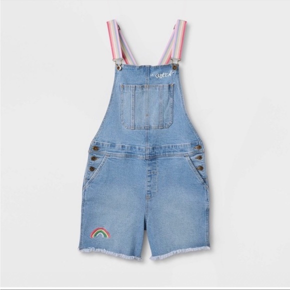 Target | Pants & Jumpsuits | Nwt Pride Target Rainbow Queen Shortalls ...
